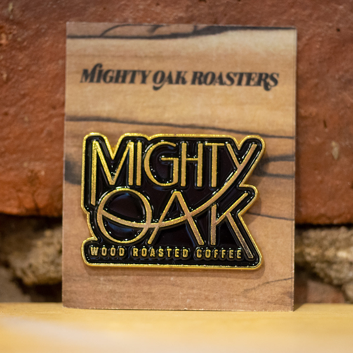 Mighty Oak Logo Pin – Mighty Oak Roasters